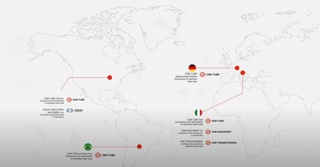 CSM Group: a global presence with roots in the territory - CSM Tube